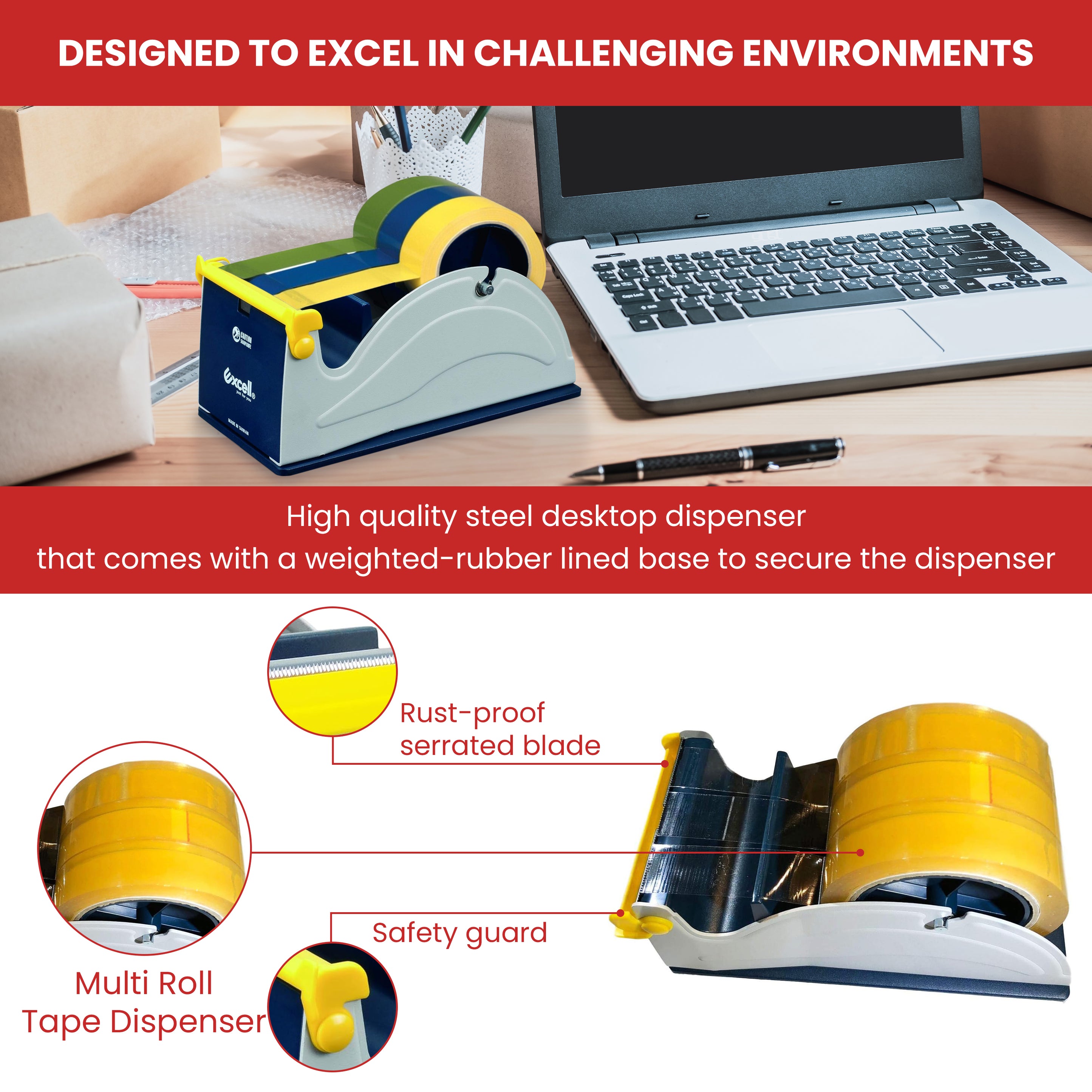Excell Tape Dispenser - Best Office Tape Dispenser in The Market ...